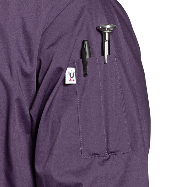 Uncommon Chef Epic 0975 Unisex Lightweight Eggplant Customizable 3/4 ...