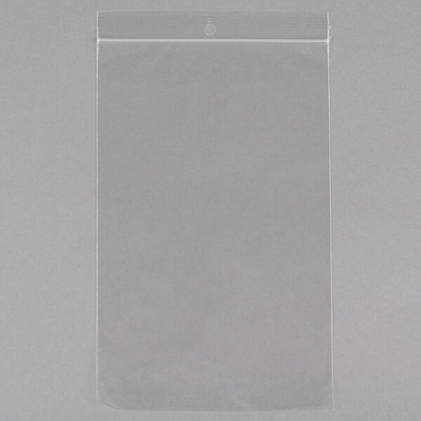 LK Packaging Plastic Food Bag 5" x 8" Seal Top with Hang Hole - 1000/Box