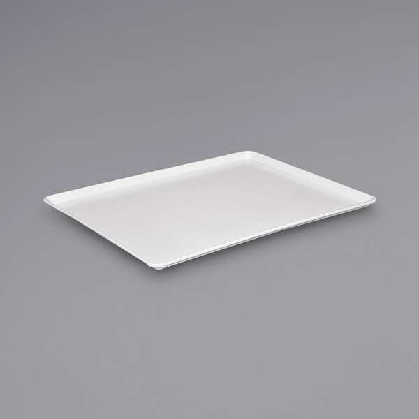 MFG Tray 321001-1537 14" x 18" White Rectangle Low Profile Fiberglass ...