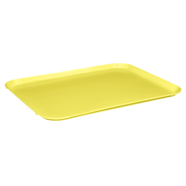 MFG Tray 302001-1520 12" x 16" Yellow Rectangle Fiberglass Cafeteria ...