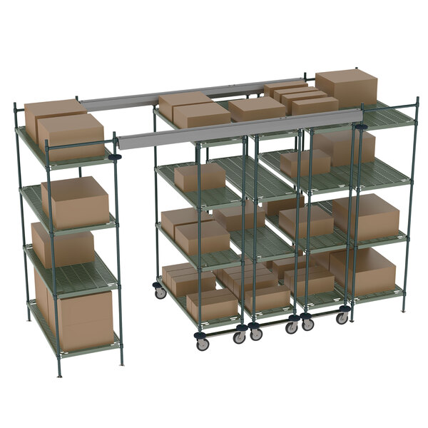 Metro TT12-E2448M1848P Super Erecta Pro 12' x 4' Top-Track Kit