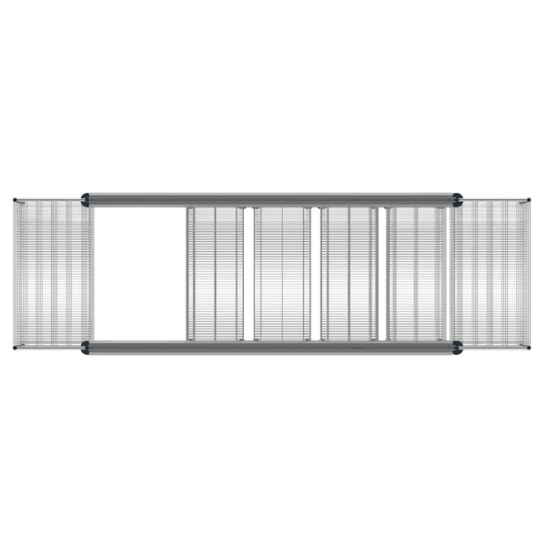 Metro TT14-E2448M1848C Super Erecta 14' x 4' Chrome Top-Track Kit