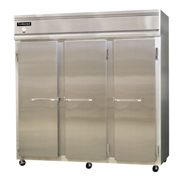 Continental Refrigerator 3FN 78" Solid Door Reach-In Freezer