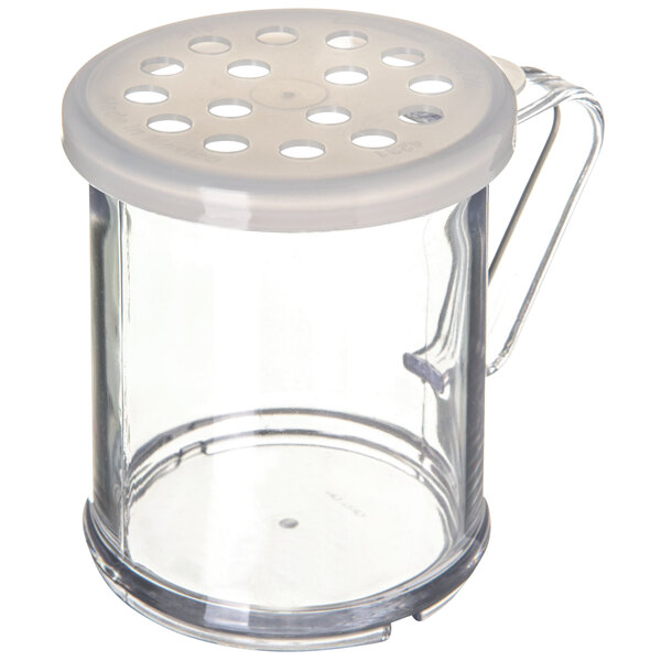 Carlisle 423030 8 oz. Polycarbonate Shaker / Dredge with Translucent ...
