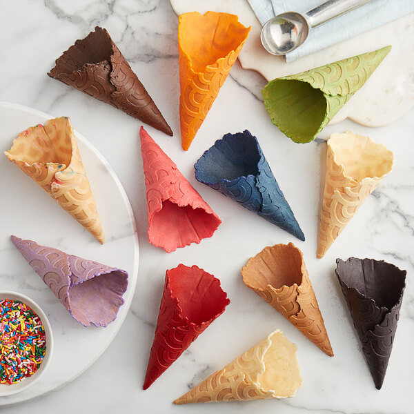 The Konery Matcha Waffle Cones - 144/Case