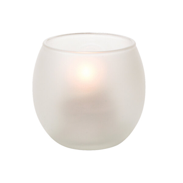 Hollowick 5119SC Small Satin Crystal Glass Bubble Tealight Lamp