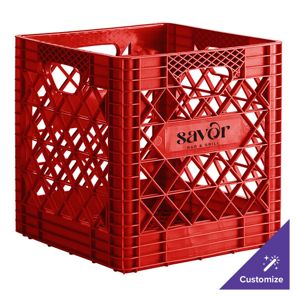 Red Super Crate - 14 3/4" x 14 3/4" x 14 7/8"
