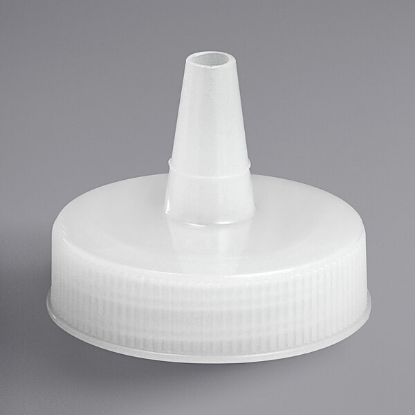 Tablecraft 300TC Clear Wide Tip Cap for Squeeze Bottles with a 38 mm ...
