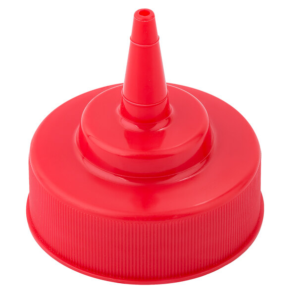 Tablecraft 53TK Solid Red Widemouth Cone Tip Cap for Squeeze Bottles ...