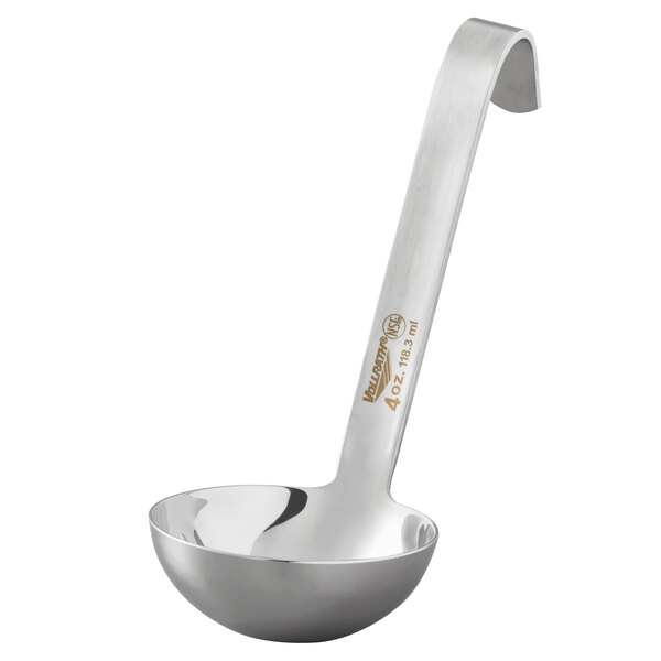 Vollrath 4970410 Jacob's Pride 4 oz. One-Piece Stainless Steel Ladle ...
