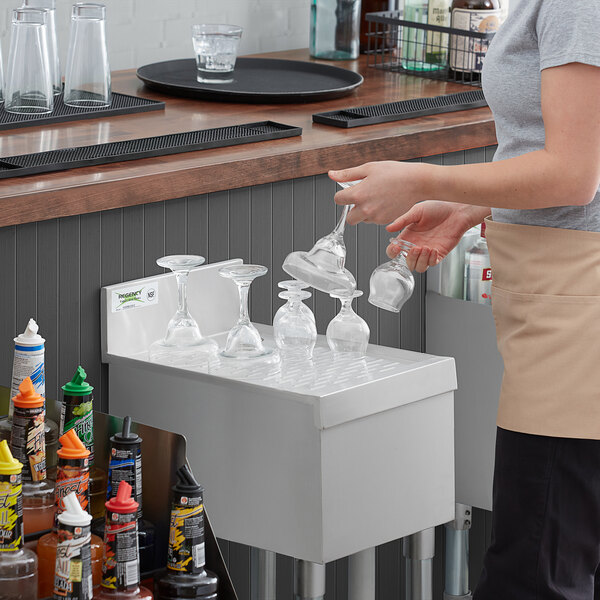 Regency Stainless Steel Underbar Drainboard - 12" x 18"