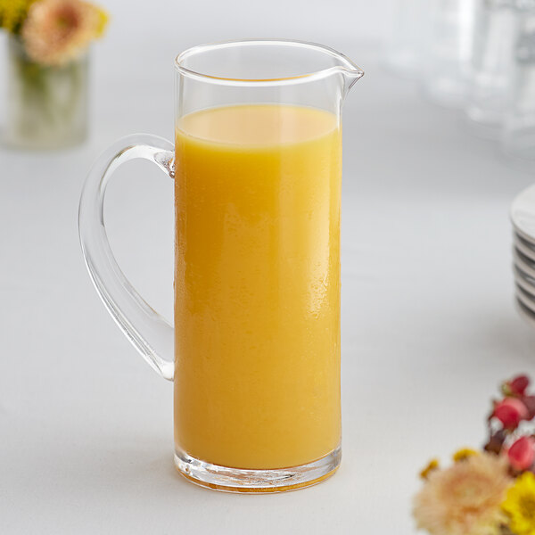 Acopa 53 oz. Slim Glass Pitcher - 6/Case