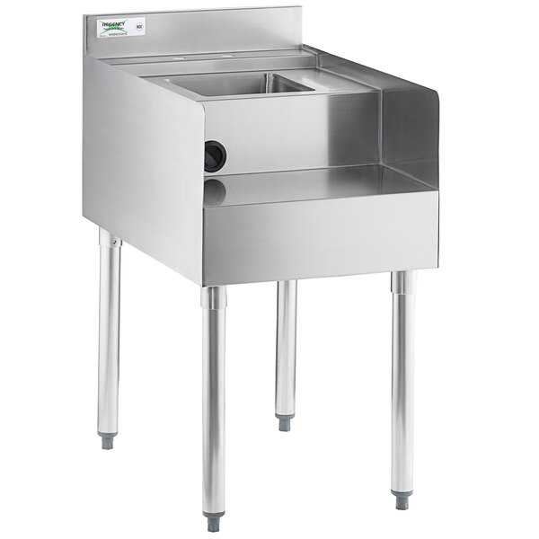 Regency 18" x 26" Stainless Steel Blender Station with Dump Sink