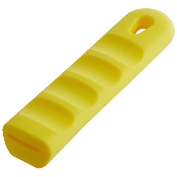Choice Yellow Removable Silicone Pan Handle Sleeve for 10" and 12 ...