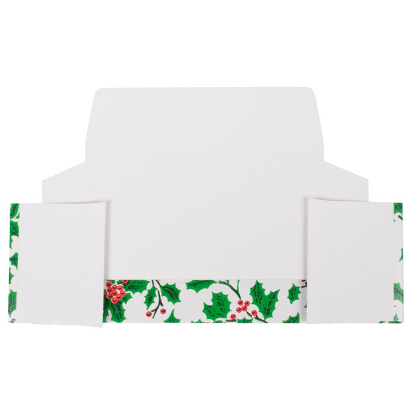 1/2 lb. Holiday Holly Candy Box - 250/Case