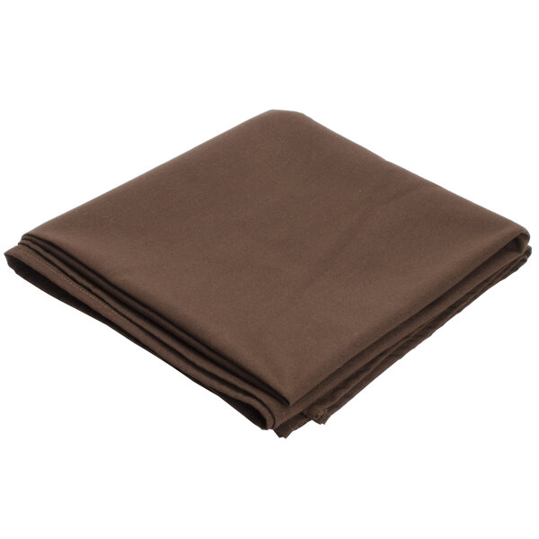 Intedge 45" x 45" Square Brown Hemmed 65/35 Poly/Cotton Blend Cloth ...