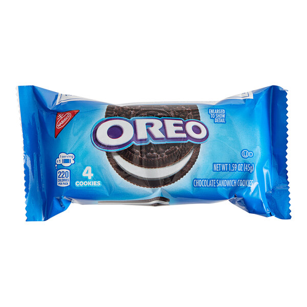 Oreo Cookie Snack Packs: 4-Count (120/Case)