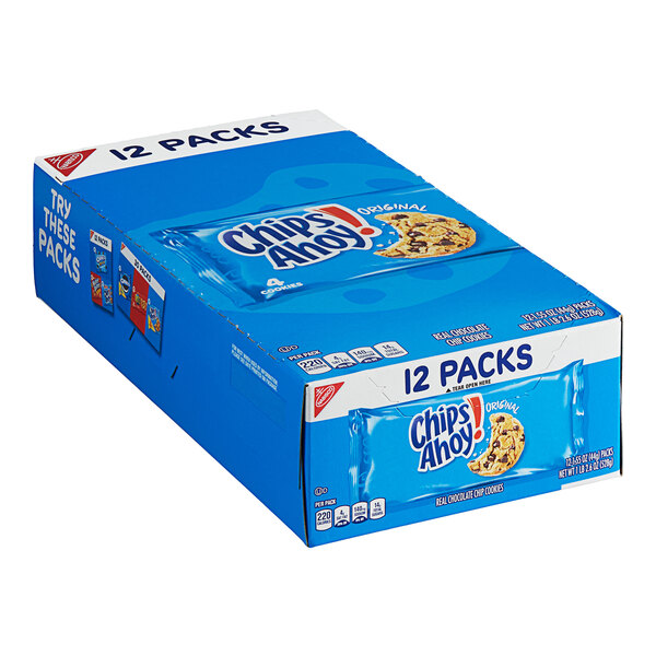 Chips Ahoy! Chocolate Chip Cookie Snack Packs - 48/Case
