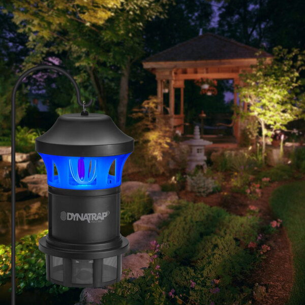 Dynatrap DT1775 Indoor/Outdoor Black Flying Insect Trap with AtraktaGlo ...