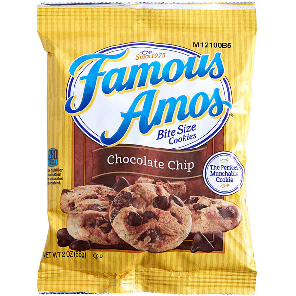 Famous Amos® Chocolate Chip Cookie Snack Packs - 60/Case