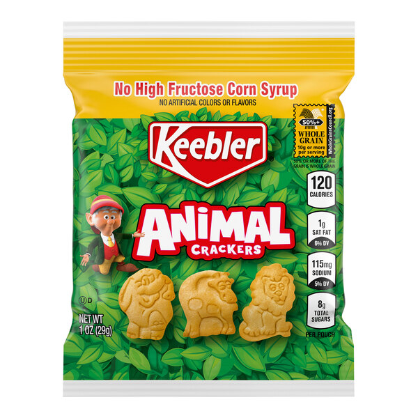 Keebler Animal Crackers 1 oz. Snack Packs - 150/Case
