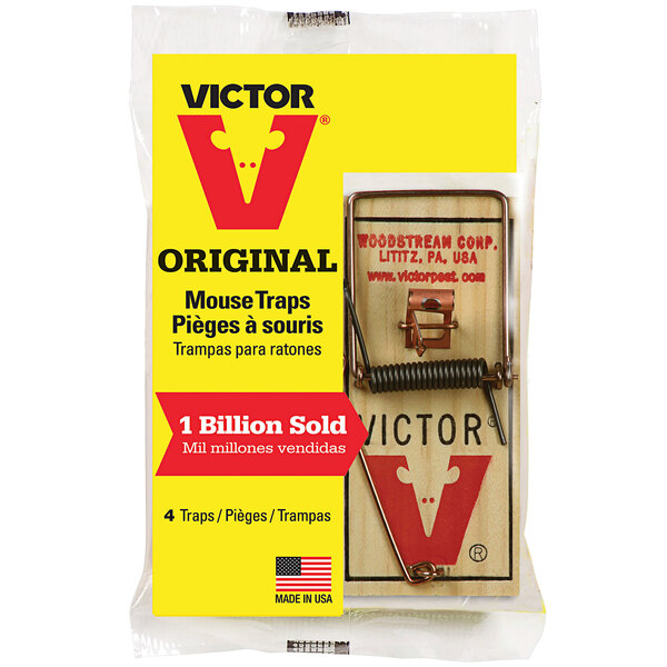 Victor M156 Original Mouse Traps - 4/Pack