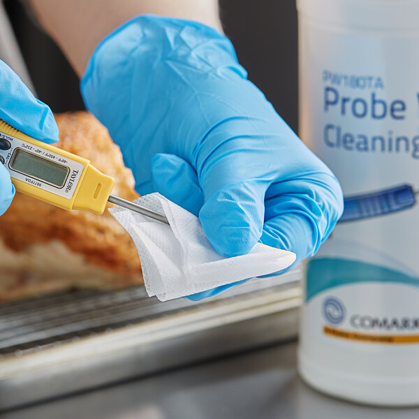 Comark PW180TA Anti-Bacterial Thermometer Probe Wipes - 180/Pack