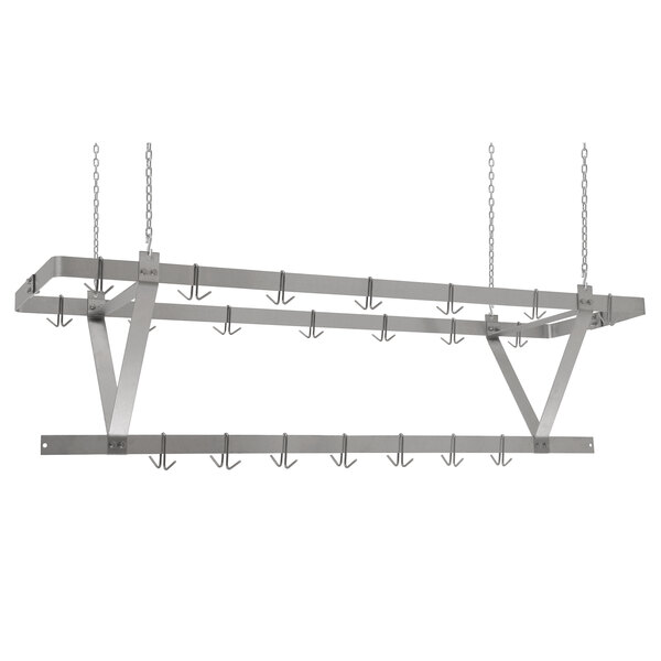 Ceiling Mounted Pot Racks Stainless Steel | Shelly Lighting