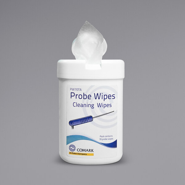 Comark PW70TA Anti-Bacterial Thermometer Probe Wipes - 70/Pack