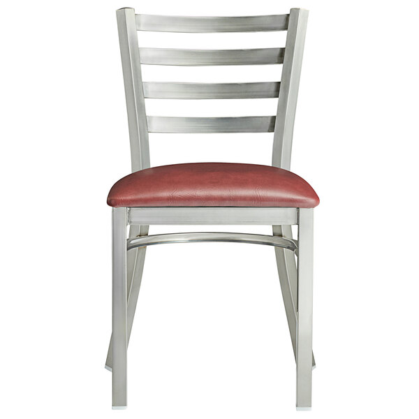 Lancaster Table & Seating Clear Frame Ladder Back Cafe Chair with ...