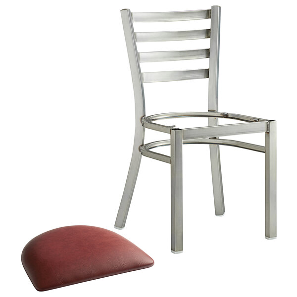 Lancaster Table & Seating Clear Frame Ladder Back Cafe Chair with ...