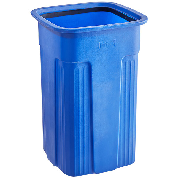 Toter SSC35-10823 Slimline Blue 35 Gallon Square Trash Can
