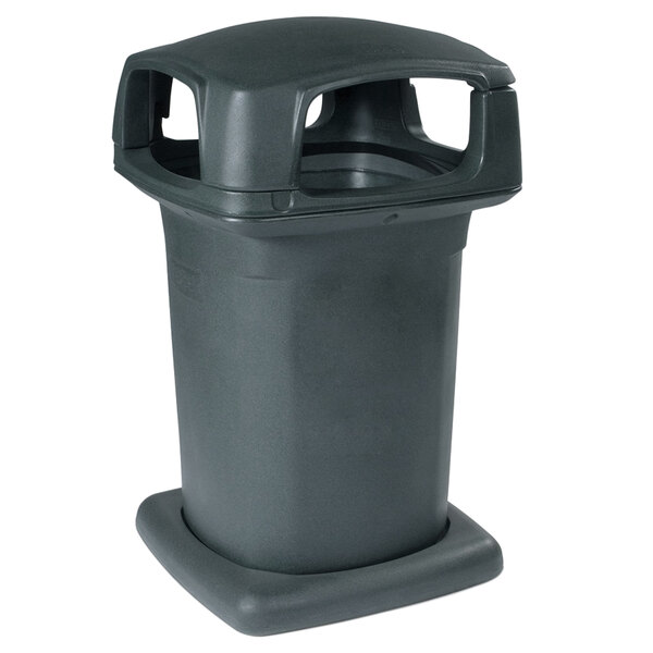 Toter 860GA-56742 60 Gallon Graystone Square Trash Can with Dome Top ...
