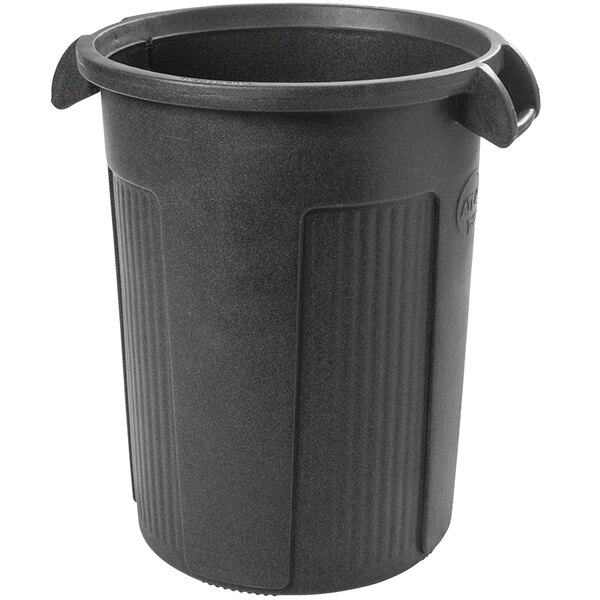 Toter RBR44-01DGG Atlas 44 Gallon Dark Gray Round Trash Can