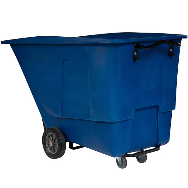 Toter UT115-00BLU 1.5 Cubic Yard Blue Tilt Truck / Trash Cart (1200 lb.)