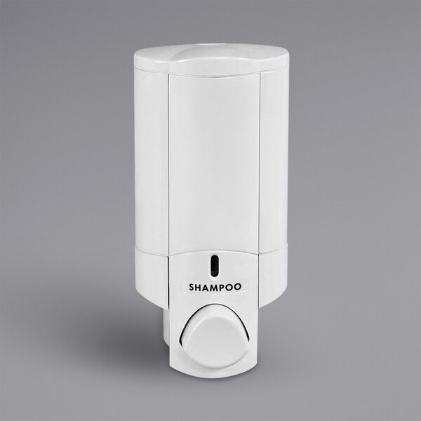 Dispenser Amenities 37150 Aviva 10 oz. Solid White Wall Mounted Locking ...