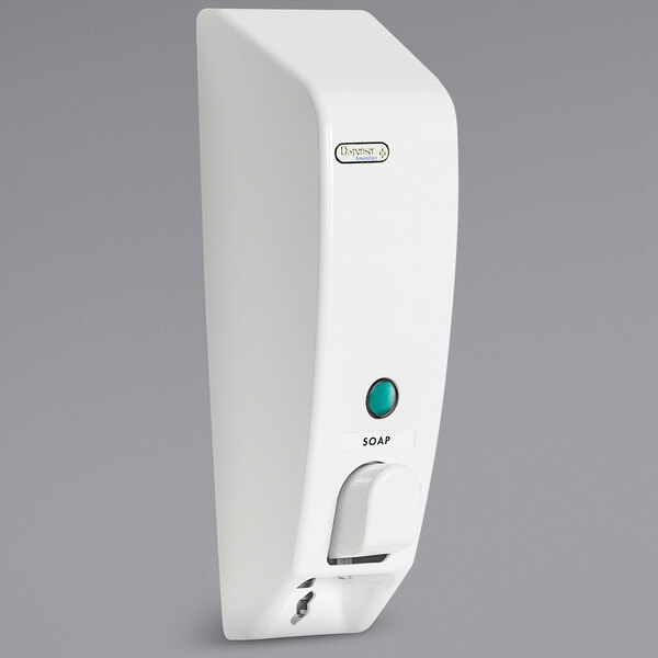 Dispenser Amenities 31150 Classic 14.5 oz. White Wall Mounted Locking ...