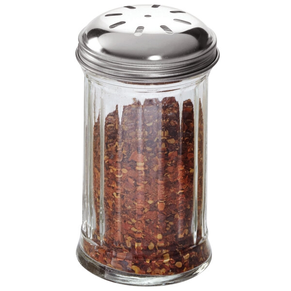 American Metalcraft Red Pepper Shaker, 12 oz.