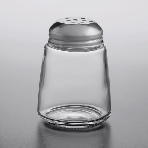 American Metalcraft 3308 8 oz. Glass Cheese Shaker