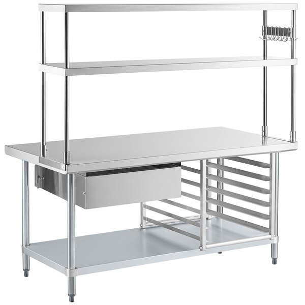 Regency 30" x 60" 18-Gauge 304 Stainless Steel Commercial Work Table ...