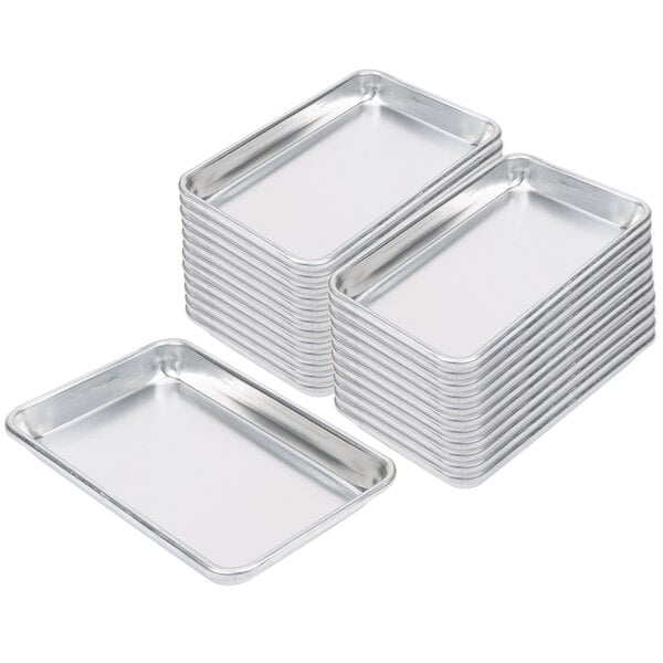 Choice Eighth Size 19 Gauge 6 1/2" x 9 1/2" Wire in Rim Aluminum Bun ...