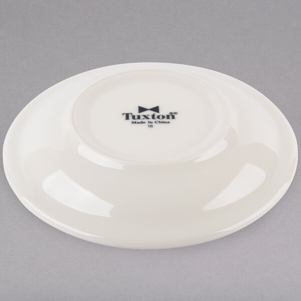 Tuxton TRE-002 Reno / Nevada 6" Eggshell China Espresso and Demitasse ...