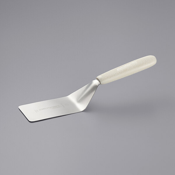 Dexter-Russell 19743 Sani-Safe 4" x 2 1/2" Solid Pancake Turner - White ...