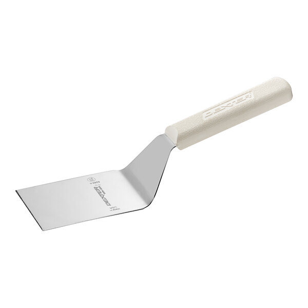 Dexter-Russell 19853 Sani-Safe 4" x 3" Square Edge Solid Hamburger ...