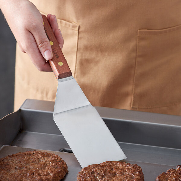 Dexter-Russell 19960 Traditional 5" x 3" Solid Square Edge Hamburger ...