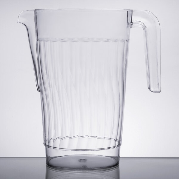 Fineline 50-Ounce Clear Plastic Pitchers (50/Case)