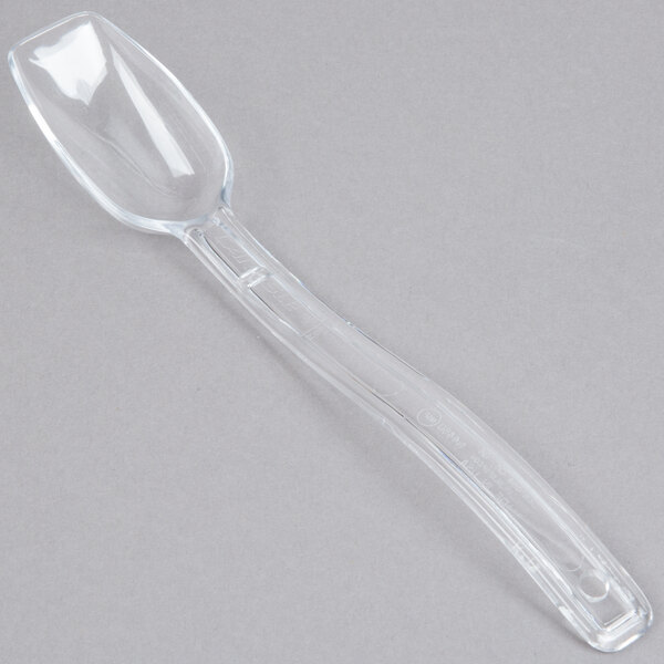 0.5 oz. Clear Topping Dispenser Spoon - 8"