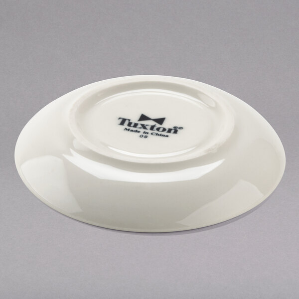 Tuxton TRE-029 Reno / Nevada 4 5/8" Eggshell Wide Rim Rolled Edge China ...