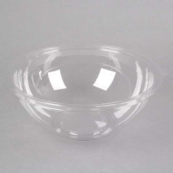 Fineline 5160-CL Super Bowl 160 oz. Clear PET Plastic Bowl - 5/Pack
