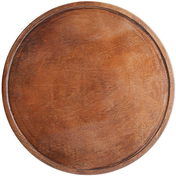 Lancaster Table & Seating 24" Round Wood Butcher Block Table Top with ...